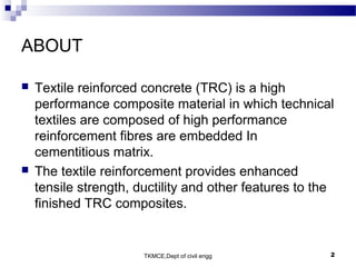 textile reinforced concrete | PPT