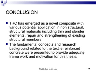 textile reinforced concrete | PPT