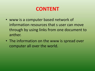World wide web | PPT