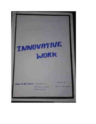 innovative work 2:- Drama script | DOCX | Drama | Genres