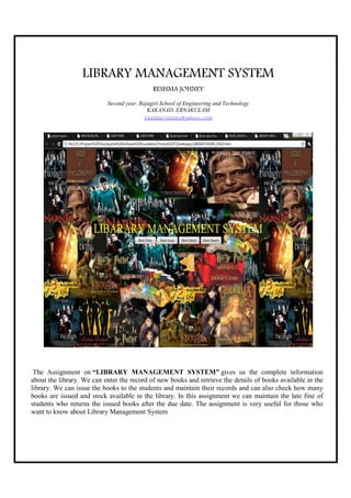 library management system PHP | PDF