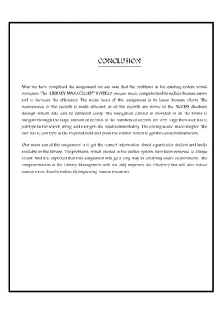 library management system PHP | PDF