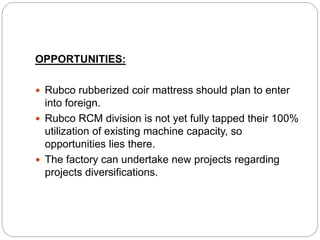 Reshma organiations study at rubco | PPTX