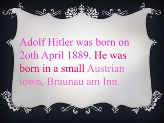 Nazism and rise of Hitler | PPTX
