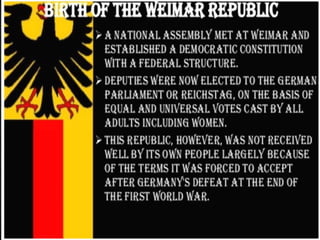 Nazism and rise of Hitler | PPTX