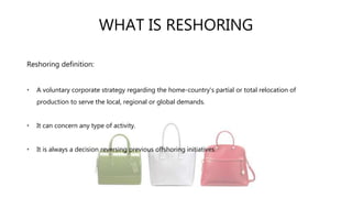 Reshoring - Furla | PPTX