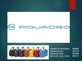Reshoring - Piquadro case study | PPT