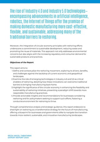 Reshoring, nearshoring ai/ml/dl 2024 - 2025 | PDF