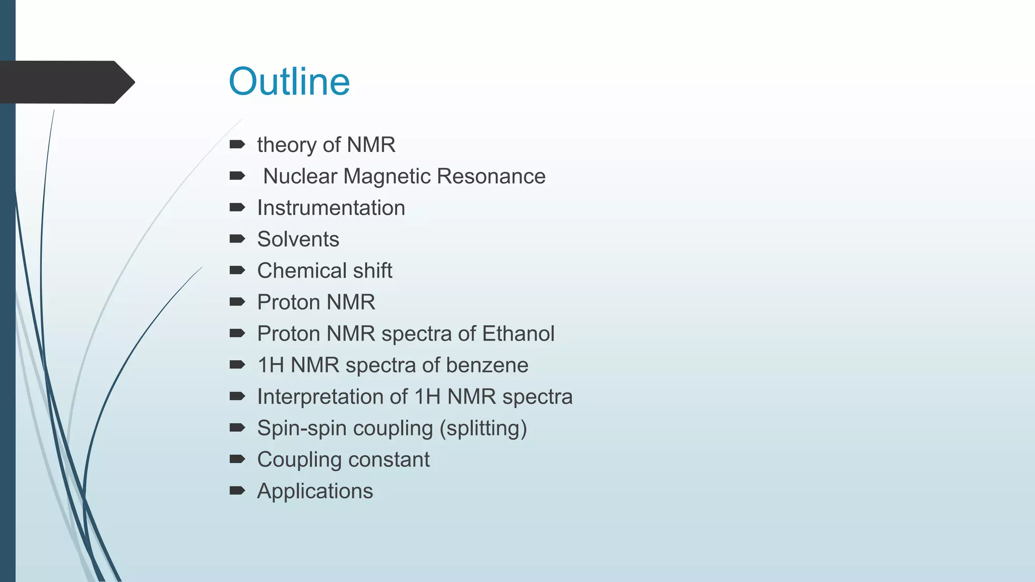Nuclear magnetic Resonance(NMR) spectroscopy | PPTX
