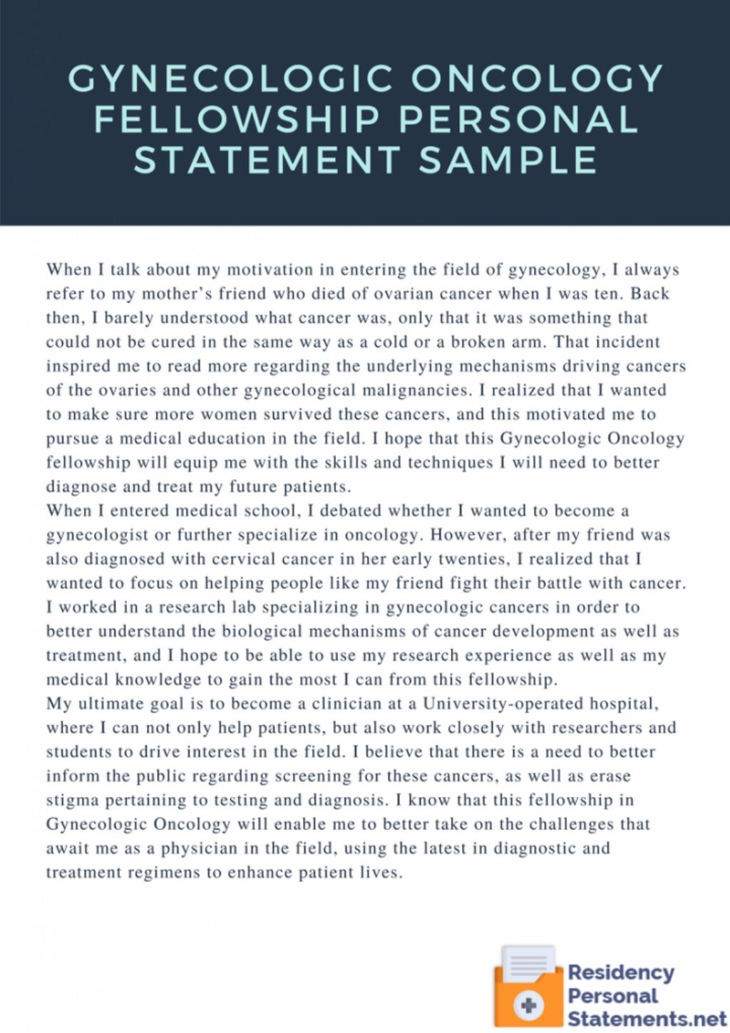 Residency Personal Statement Examples Residency Personal Statement Examples