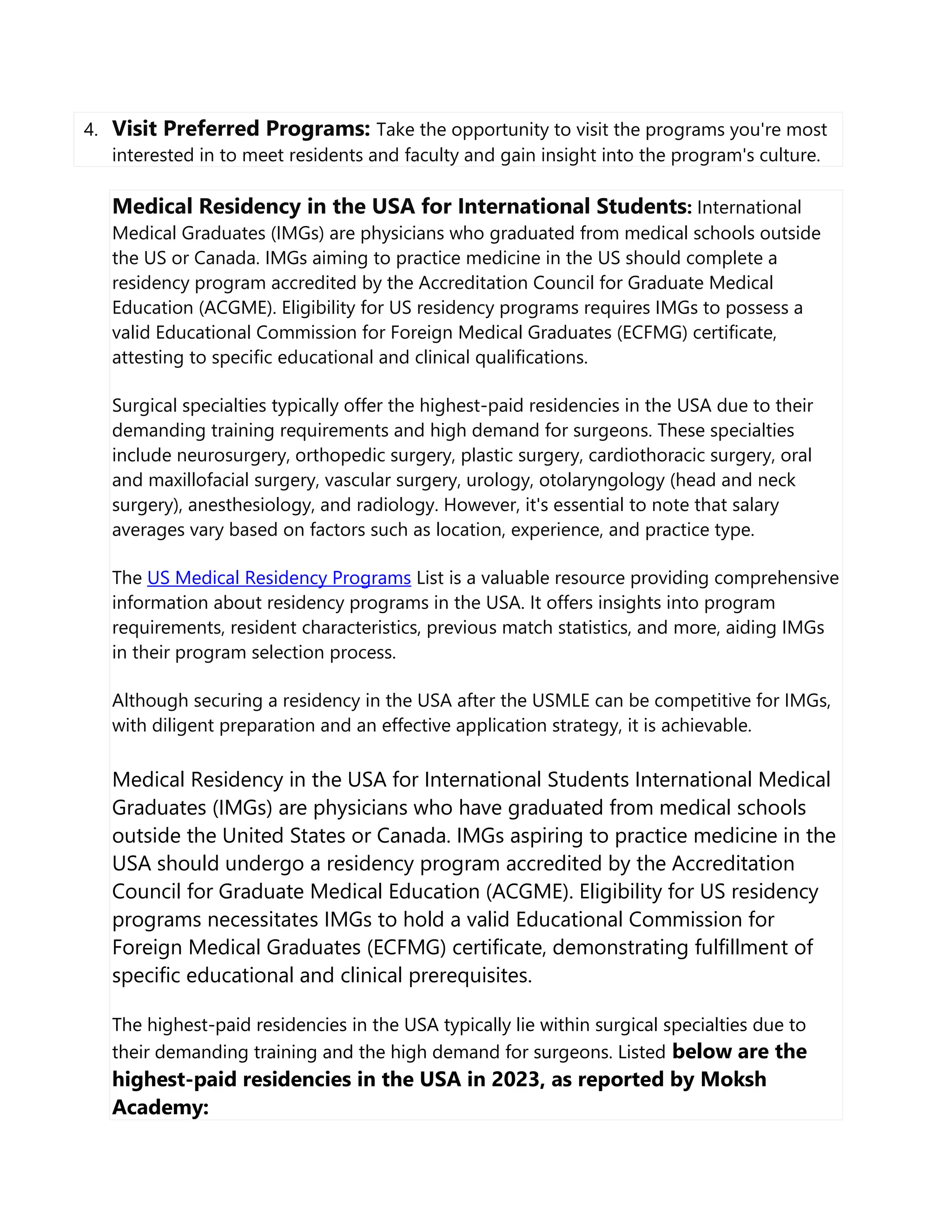 Residency Programs.docx