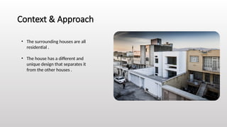 Residential House Design and Site & Context Analysis | PPTX