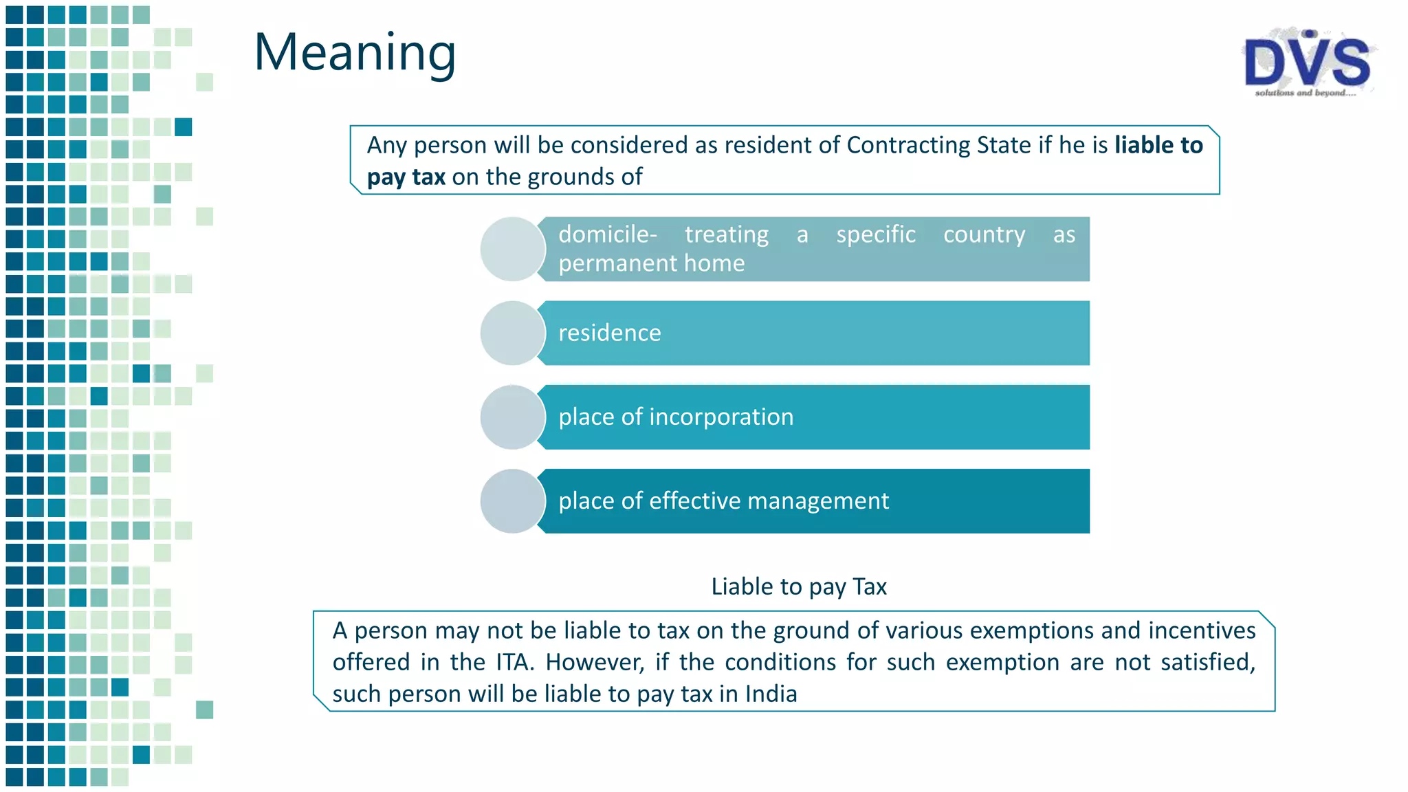 Who is considered as resident and non-resident in India? | PPTX