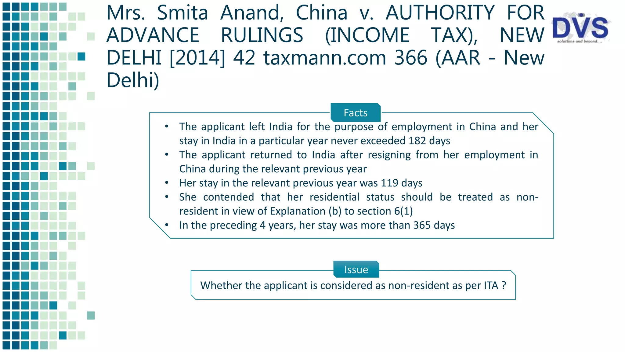 Who is considered as resident and non-resident in India? | PPTX