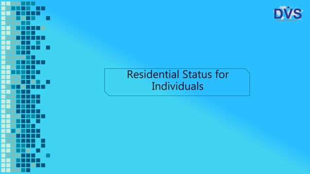 Who is considered as resident and non-resident in India? | PPT