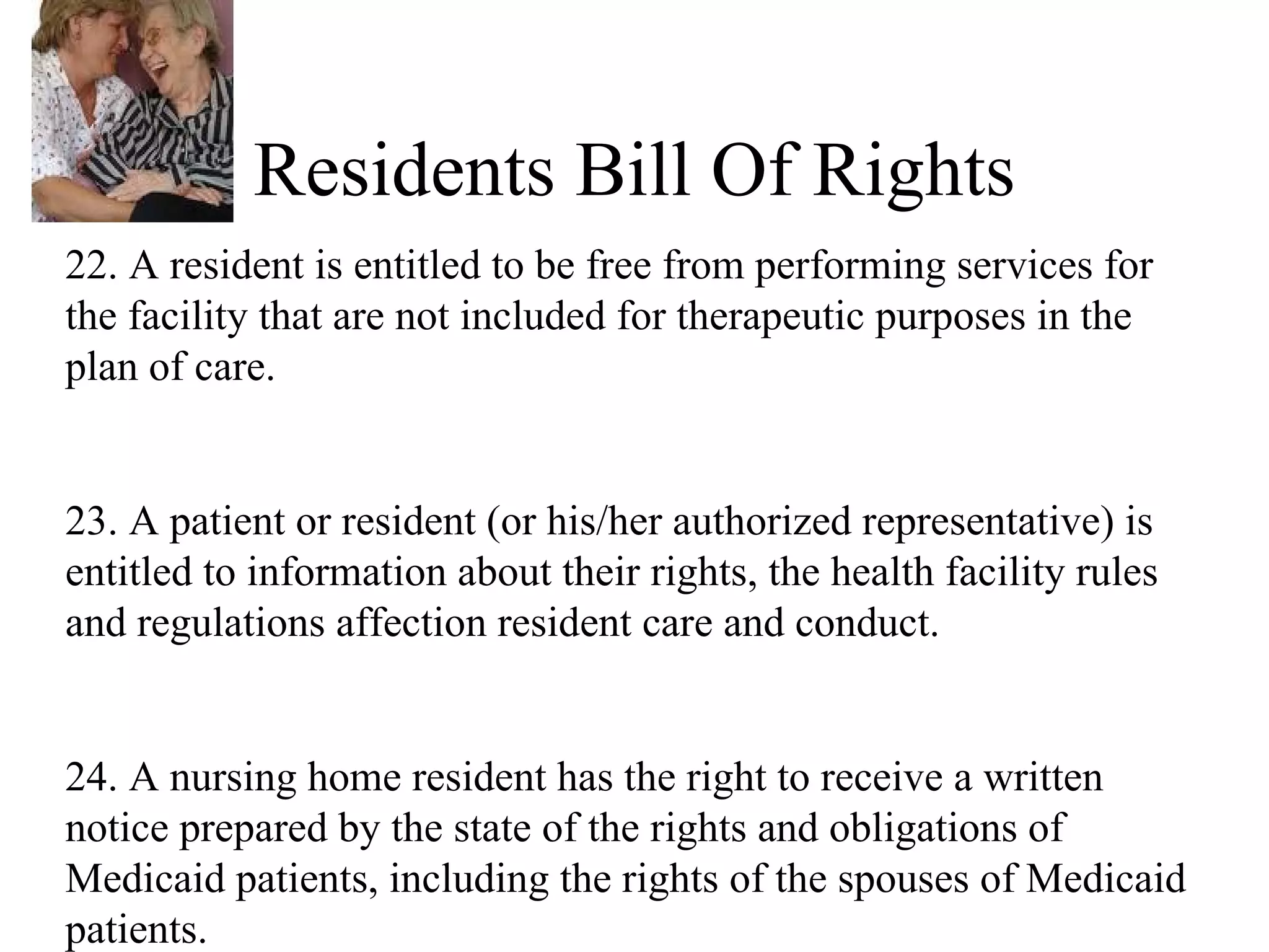 Resident Bill Of Rights & Responsibilities | PPT