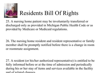 Resident Bill Of Rights & Responsibilities | PPT