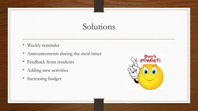 Resident enrichment Case study | PPT