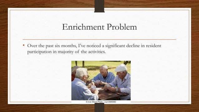 Resident enrichment Case study | PPT