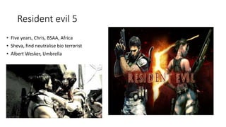 resident evil information | PPTX