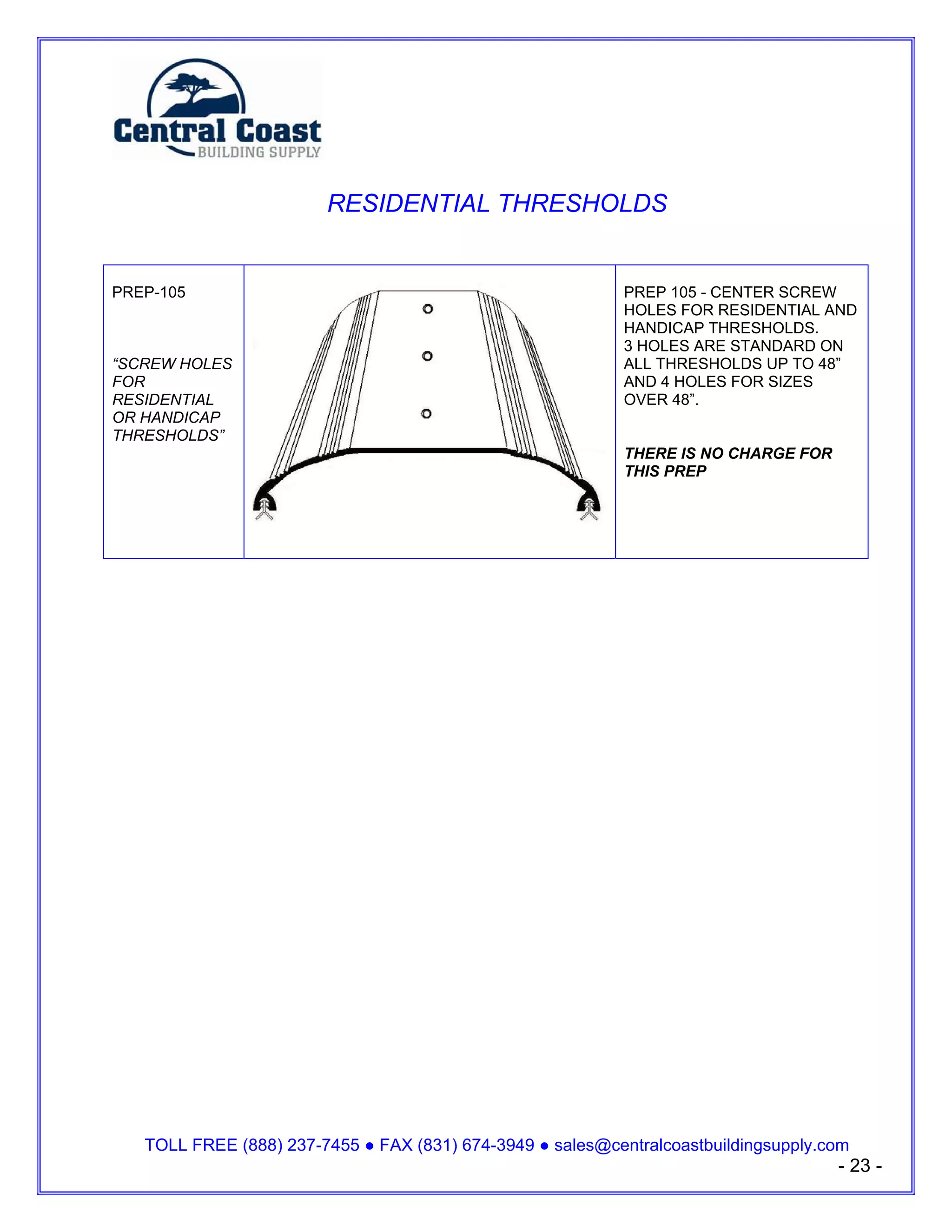 RESIDENTIAL THRESHOLDS | PDF