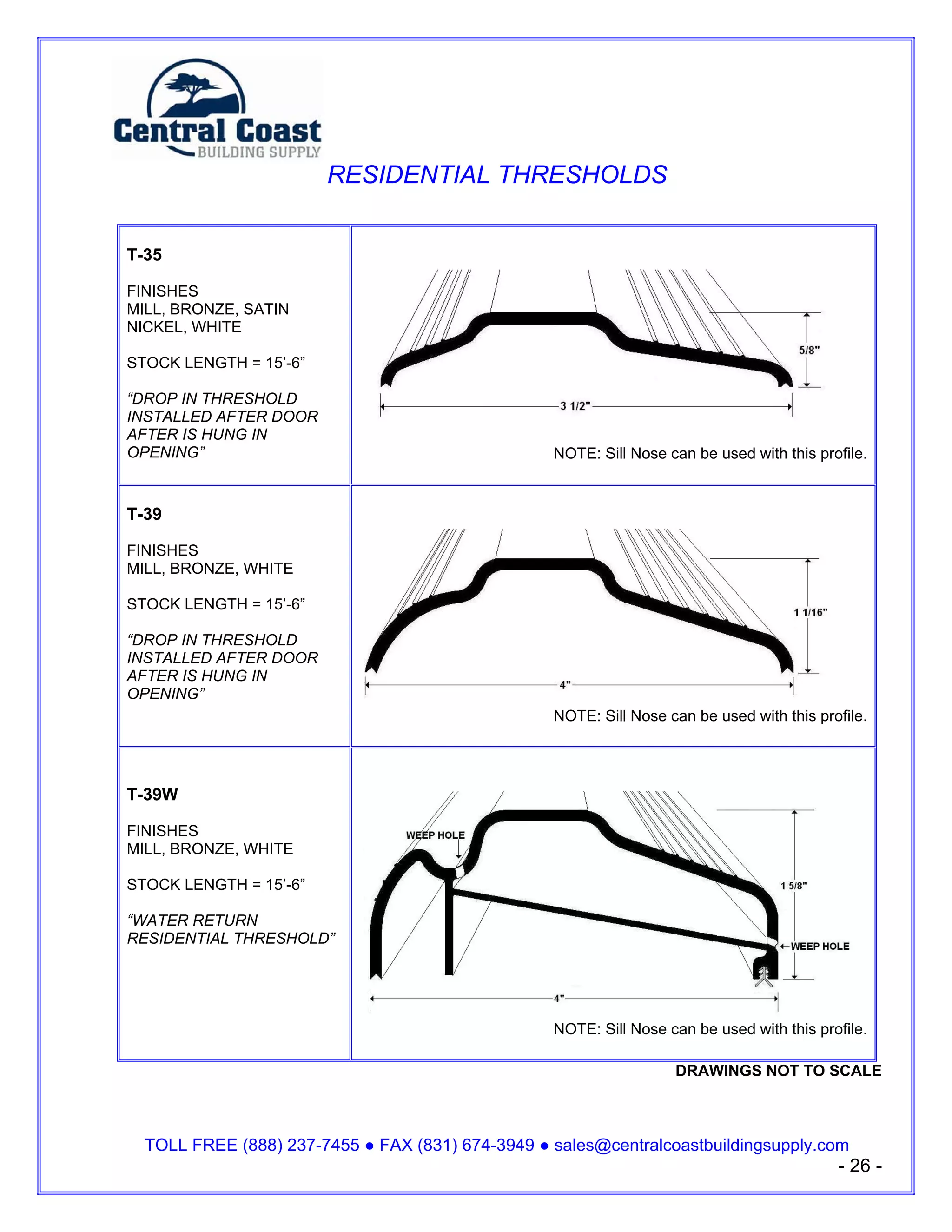 RESIDENTIAL THRESHOLDS | PDF