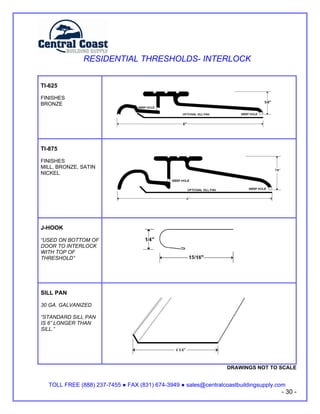 RESIDENTIAL THRESHOLDS | PDF | Nail Care | Beauty