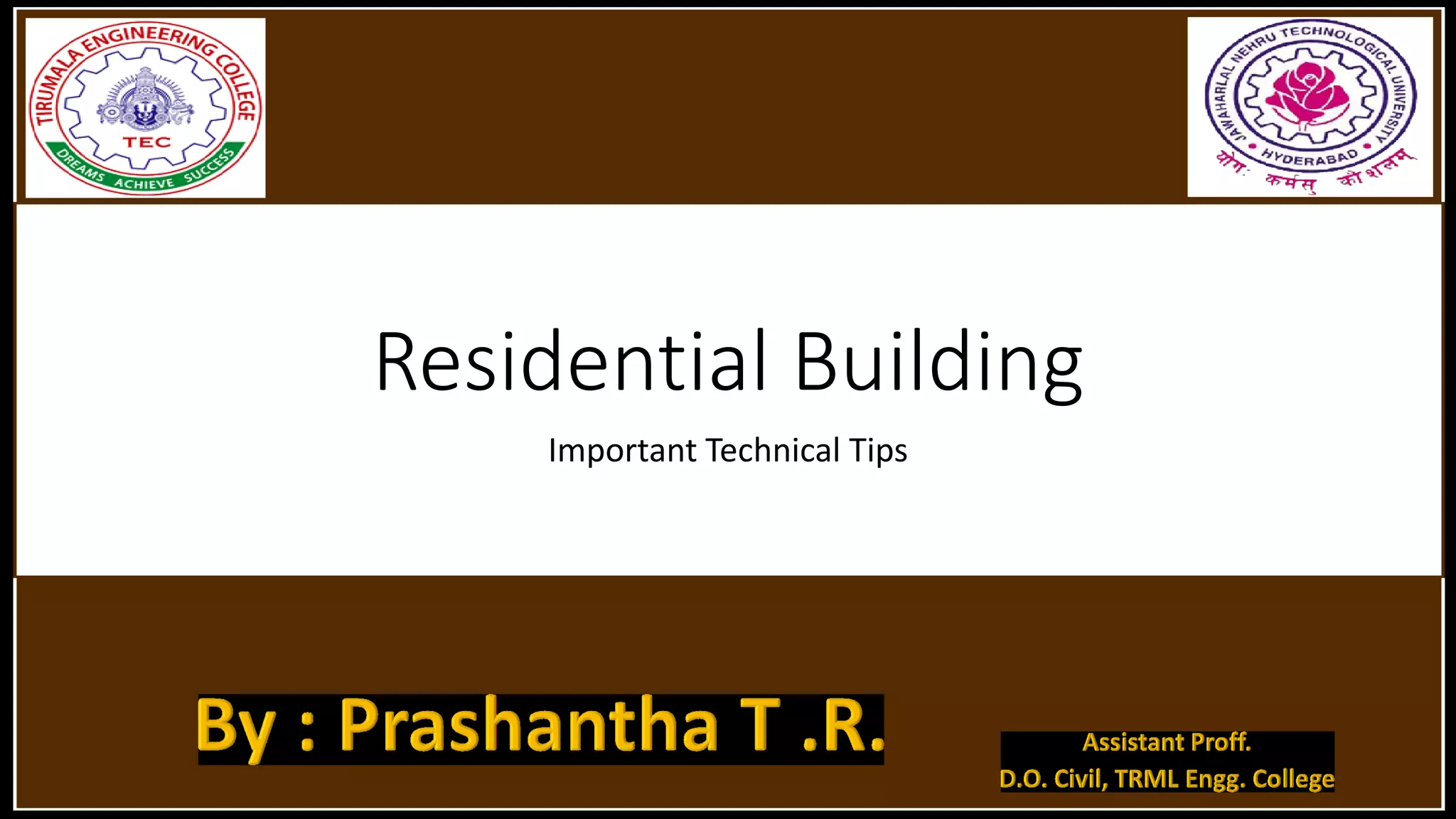Residential building | PPT