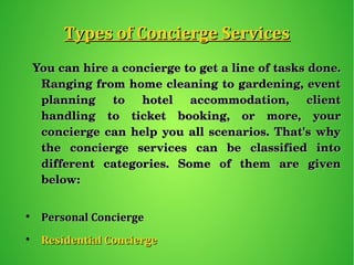 Residential concierge | PPT