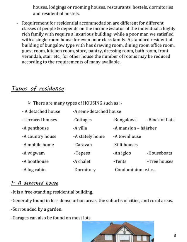 Residential data | DOCX | Houses | Real Estate