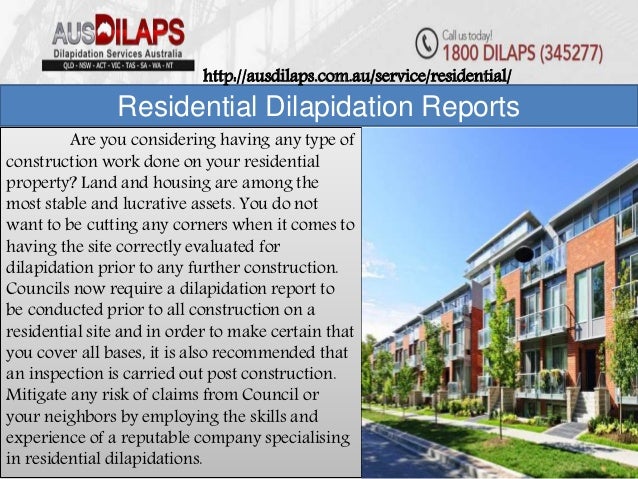 Residential Dilapidation report