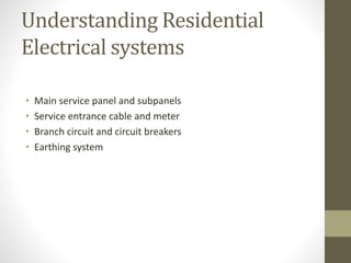 Residential Electrical Equipments and Services.pptx