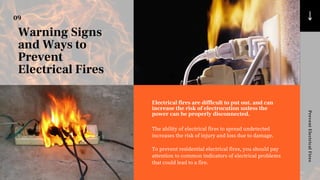Residential electrical fires: Causes, Warning Signs, and Prevention | PDF