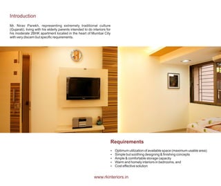 Residential fit out-case_study_-_rk_interiors_mumbai | PDF