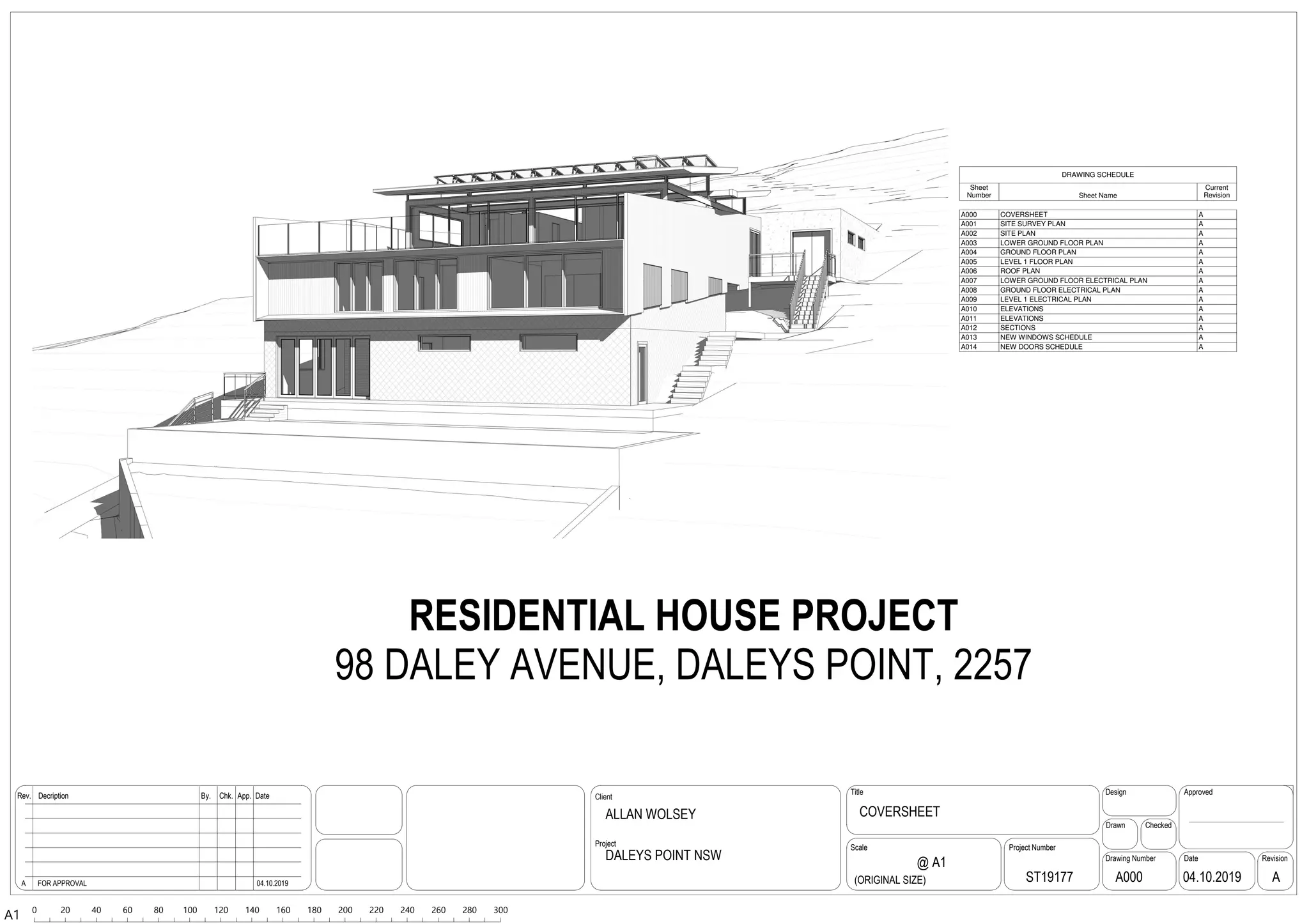 Residential house project sample, WD drawings, NSW | PPT