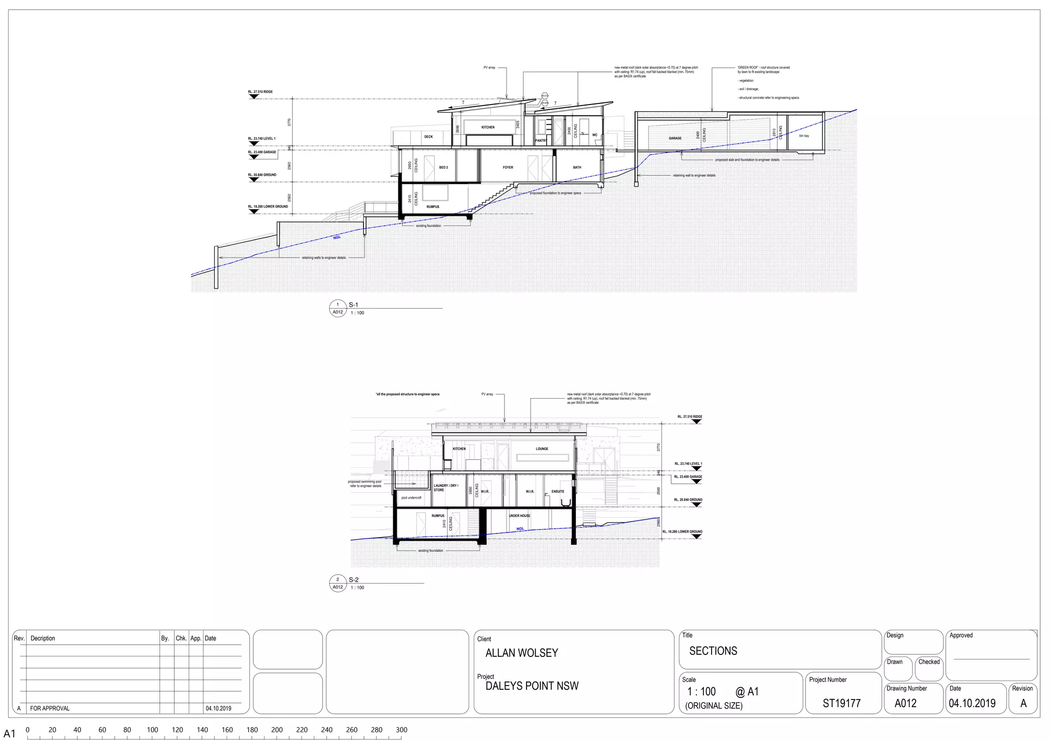 Residential house project sample, WD drawings, NSW | PDF