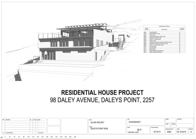Residential house project sample, WD drawings, NSW | PDF