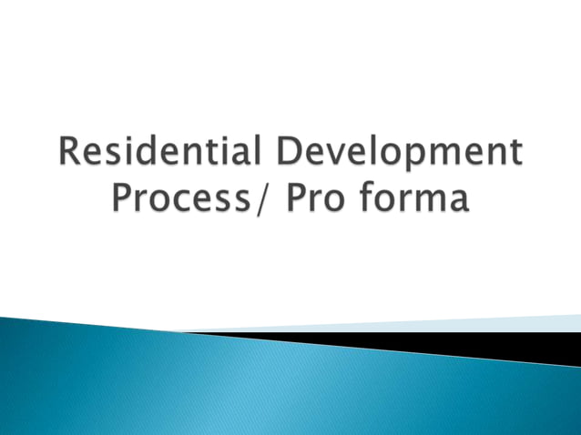 Residential Land Development Process | PPTX | Developmental Sites ...