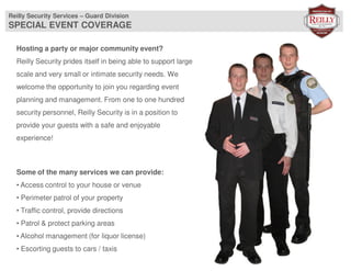 Reilly Security -Residential Security Solutions | PDF