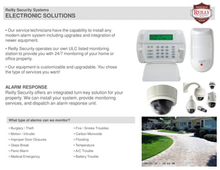 Reilly Security -Residential Security Solutions | PDF