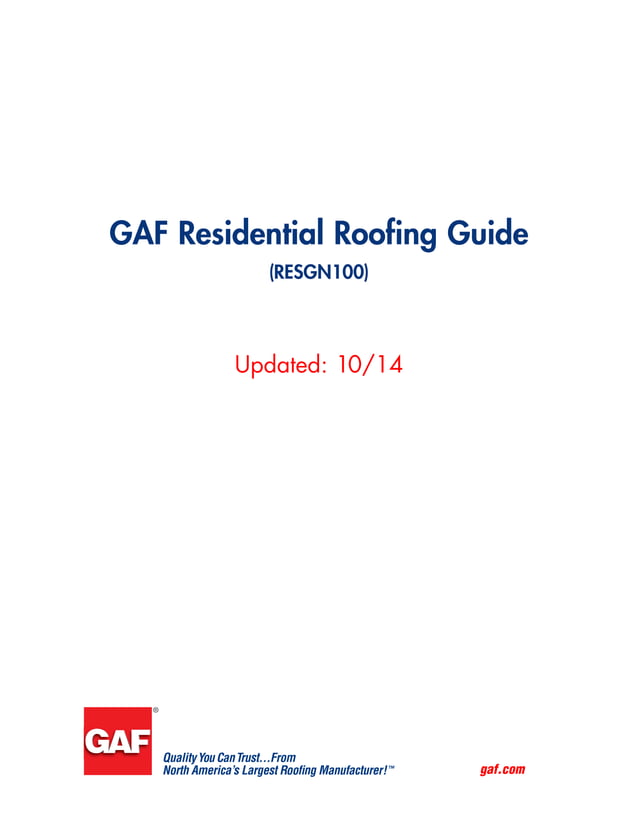 Residential Roofing Full Line Brochure | PDF