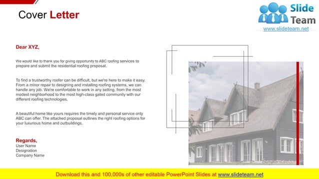 Residential Roofing Proposal PowerPoint Presentation Slides | PPT