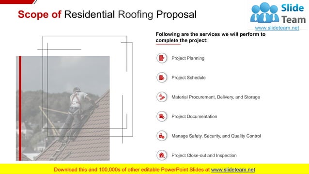 Residential Roofing Proposal PowerPoint Presentation Slides | PPT