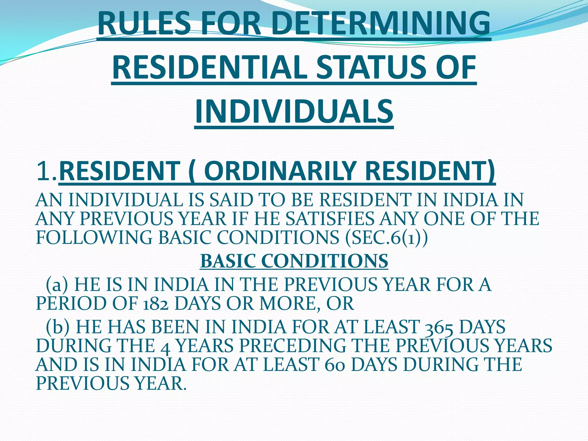 Residential status | PPTX