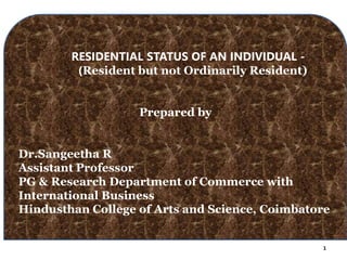 Residential status | PPT