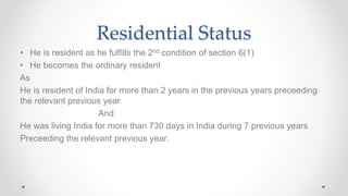 Residential status | PPTX