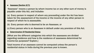Residential status of an individual | PPTX