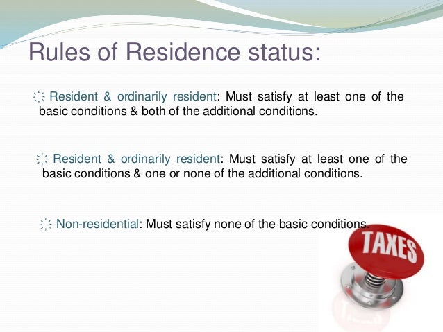 Residential status