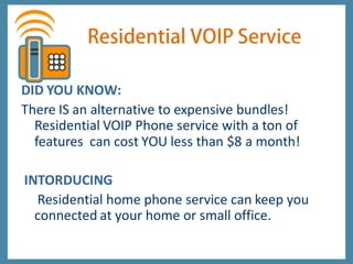 Residential voip | PDF