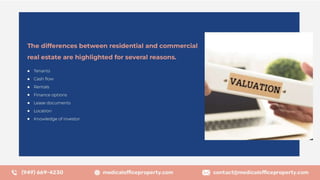 Residential Vs Commercial Property Valuation.pptx | Real Estate Industry | Industries